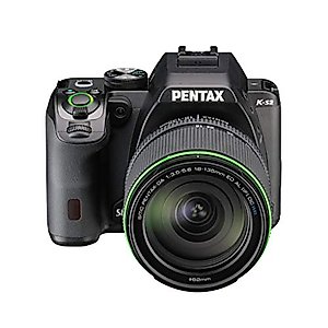 Pentax K-S2 SLR lens kit w/18-135mm WR 20 MP Weatherized Wi-Fi/NFC Enabled SLR Camera, Black
