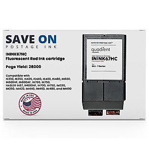 Save On Postage Ink Compatible ININK67HC Quadient Neopost Compatible Ink Cartridge - high Capacity for in Series 600/700/750 Mailing Machine Bases