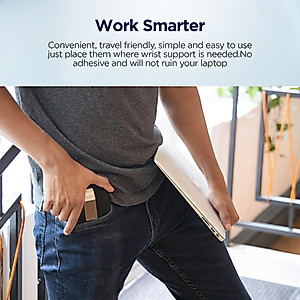 WavePads by PostureUp – Original Two Pack Adjustable Wrist Rests for Laptop and Keyboard Ergonomic Memory Foam Laptop Wrist Pads for Wrist Pain & Carpal Tunnel Relief, Memory Foam Wrist Support Pad