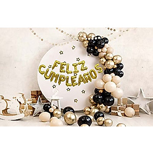 Letter Balloons Feliz Cumpleanos Gold Balloon Happy Birthday Balloons Birthday Banner Decoration Party Decoration Supplies