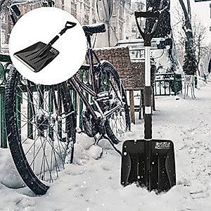 Happyyami Hand Tools Small Multitool Snow Shovel Sand Mud Remover: Car Trunk Vehicle Shovel Retractable Tool for Outdoor Camping Garden Construction Supplies Black Hand Tools Small Multitool