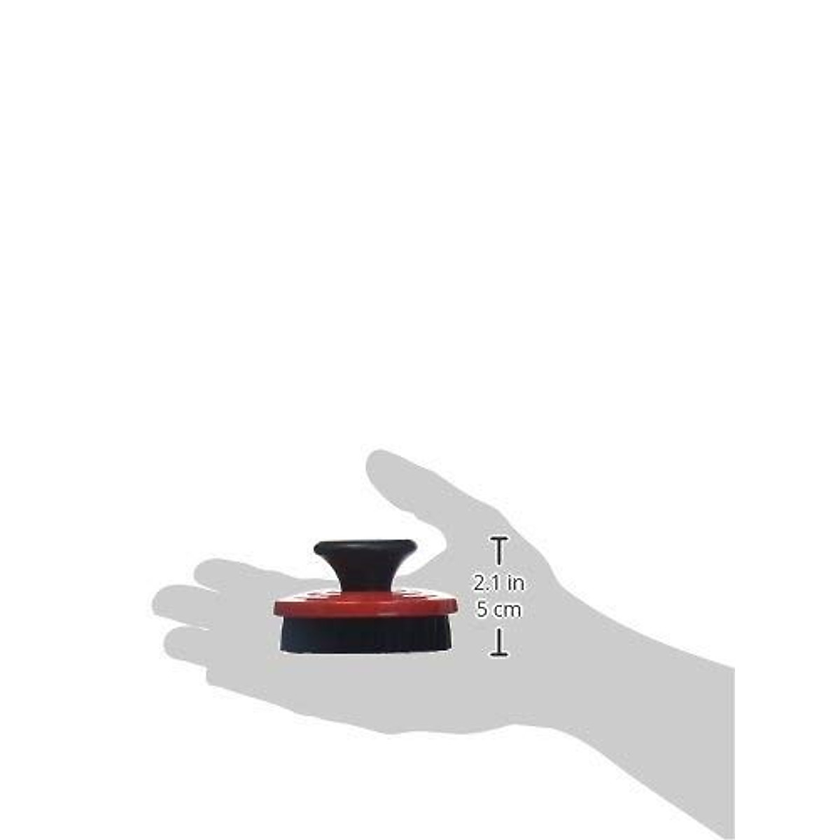 Le Creuset Cerise Cherry Nylon Grill Pan and Skillet Cleaning Brush with 8.5 Ounce Enameled Cast Iron Cleaner