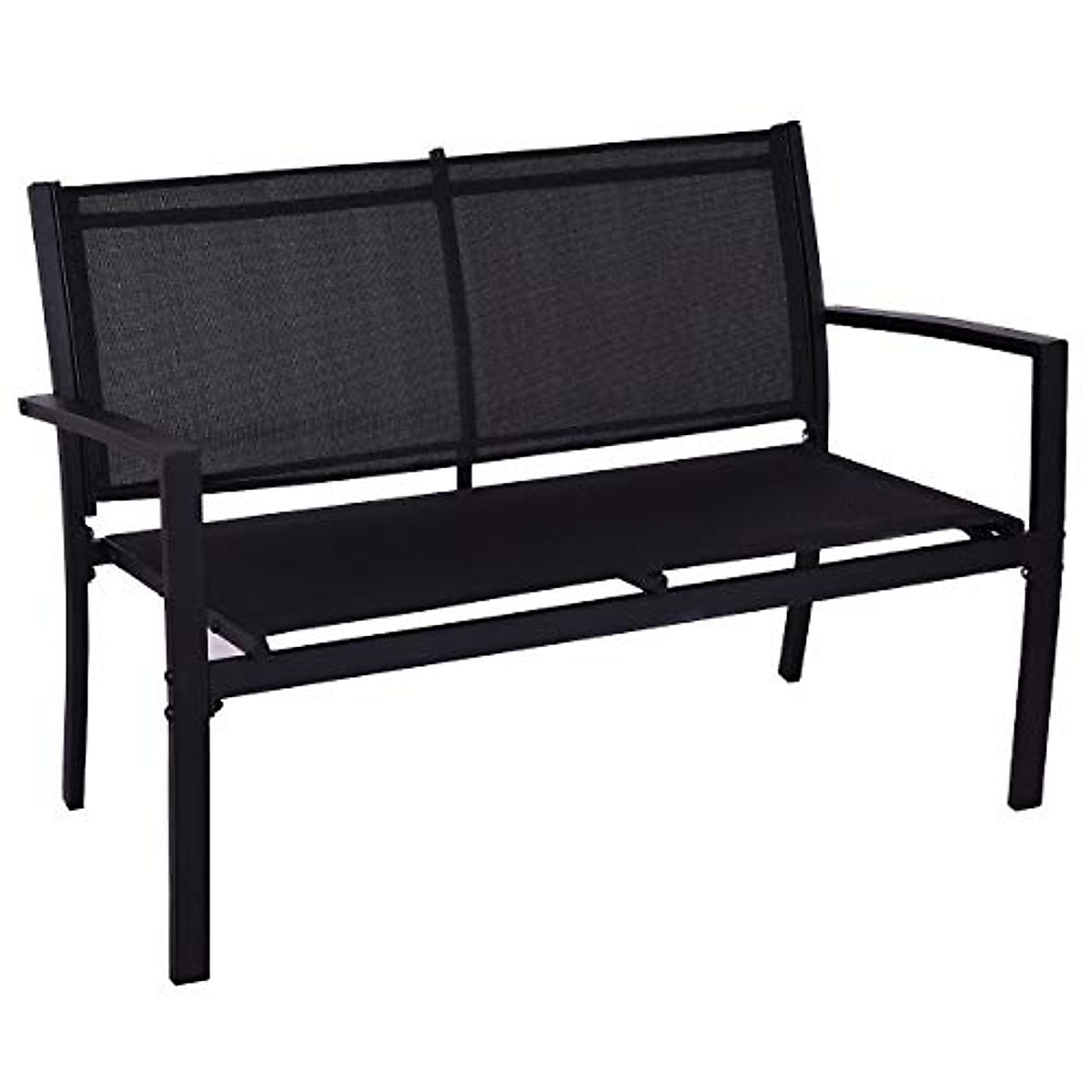 ReunionG 4 Pcs Patio Furniture Set Sofa Loveseat Tee Table for Outdoor Garden Yard Pool Side