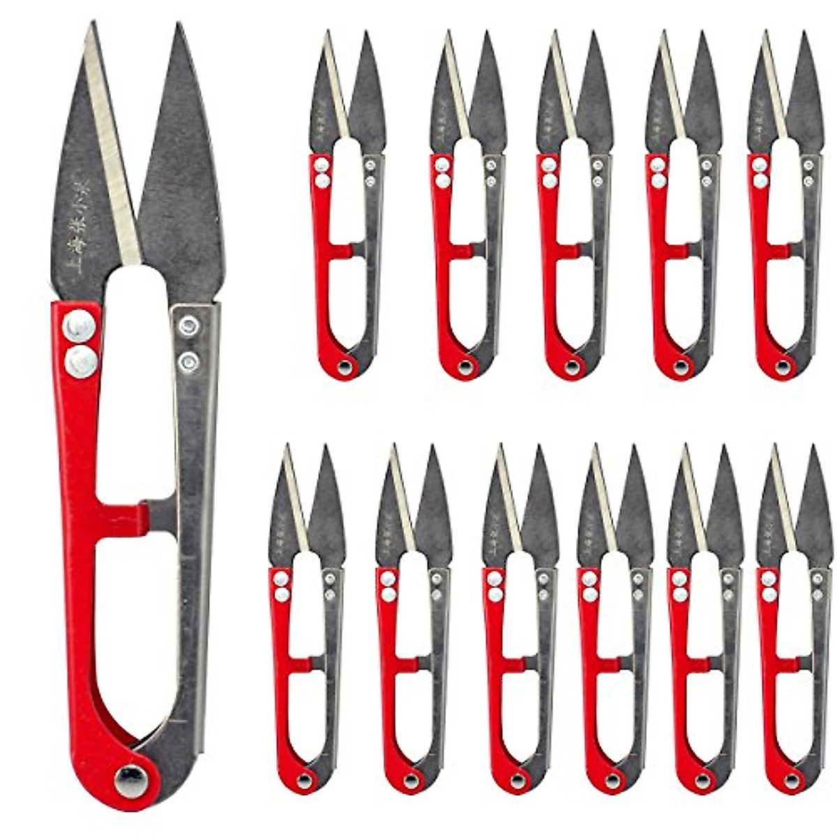 UCEC Sewing Scissors Zhang xiaoquan® Scissors Cutter Mini Scissors Snips Trimming Nipper, 12 Pack Embroidery Scissors Curved Thread Scissors for Stitch, DIY Supplies