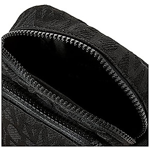 A | X ARMANI EXCHANGE Zip Top Fabric Crossbody Bodypack, Black/Black