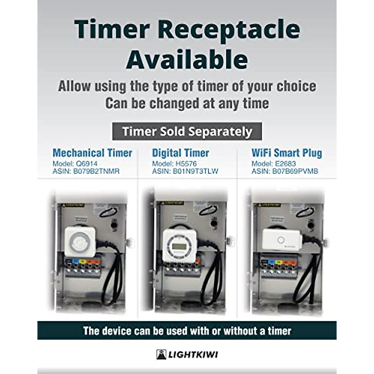 Lightkiwi W9715 300 Watt 120V AC to (12V-13V-14V-15V AC) Multi-Tap Low Voltage Outdoor Landscape Lighting Transformer, Weatherproof for Pathway Lights, Spotlight and Pool/Spa Lightings - ETL Listed