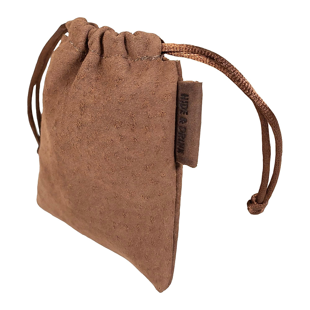 Hide & Drink, Multipurpose Small Coin Bag Handmade from Sheepskin (Cinnamon)