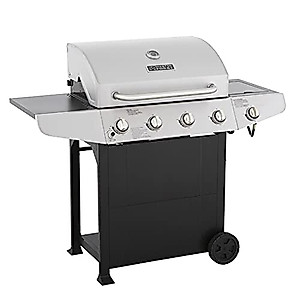 YIHAM KS739 Heat Shield Plate for Master Forge 1010048 Grill Replecement Parts, Burner Cover Flame Tamer, 15 1/8 inch x 3 1/4 inch, Stainless Steel, Set of 4