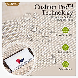 Sophia & William Patio Furniture Set with Fire Pit Table, Large Outdoor Wicker Rattan Sectional Sofa 10 Piece Patio Conversation Set for Deck, Backyard, Porch, Outside(56-Inch Fire Pit,Beige)