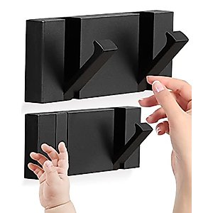 MrsJeggy 2 Pack Waterproof Folding Hideaway Coat Hooks，Retractable Hook，Space-Saving Hanger，Coat Hooks Wall Mounted，Aluminum Heavy Duty Wall Hooks，Wall Mounted Folding Coat Rack for Hat，Towel，Bag，Key