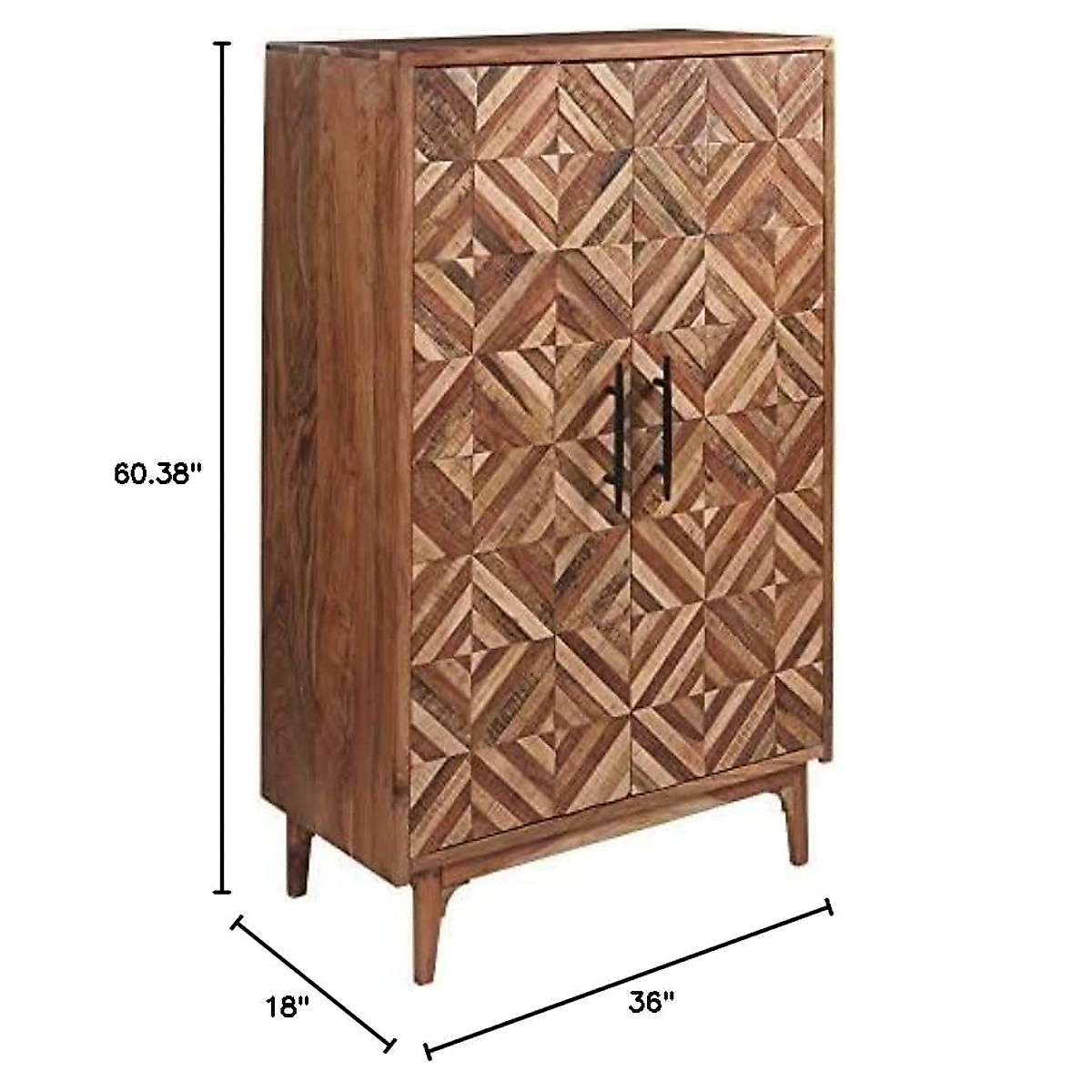 Signature Design by Ashley Gabinwell Contemporary 2-Door Accent Cabinet, Brown