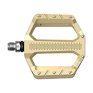 SHIMANO,One Size,EPDEF202K Pedals PD-EF202 MTB Flat Pedals, Gold