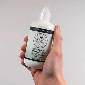 Dionis - Goat Milk Skincare Scented Lotion (8.5 oz) - Moisturize Dry Skin, Great For All Skin Types, Made in the USA - Cruelty-free and Paraben-free (Unscented)