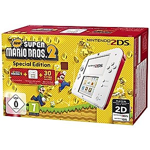 Nintendo 2DS blanc-rouge + New Super Mario Bros. 2