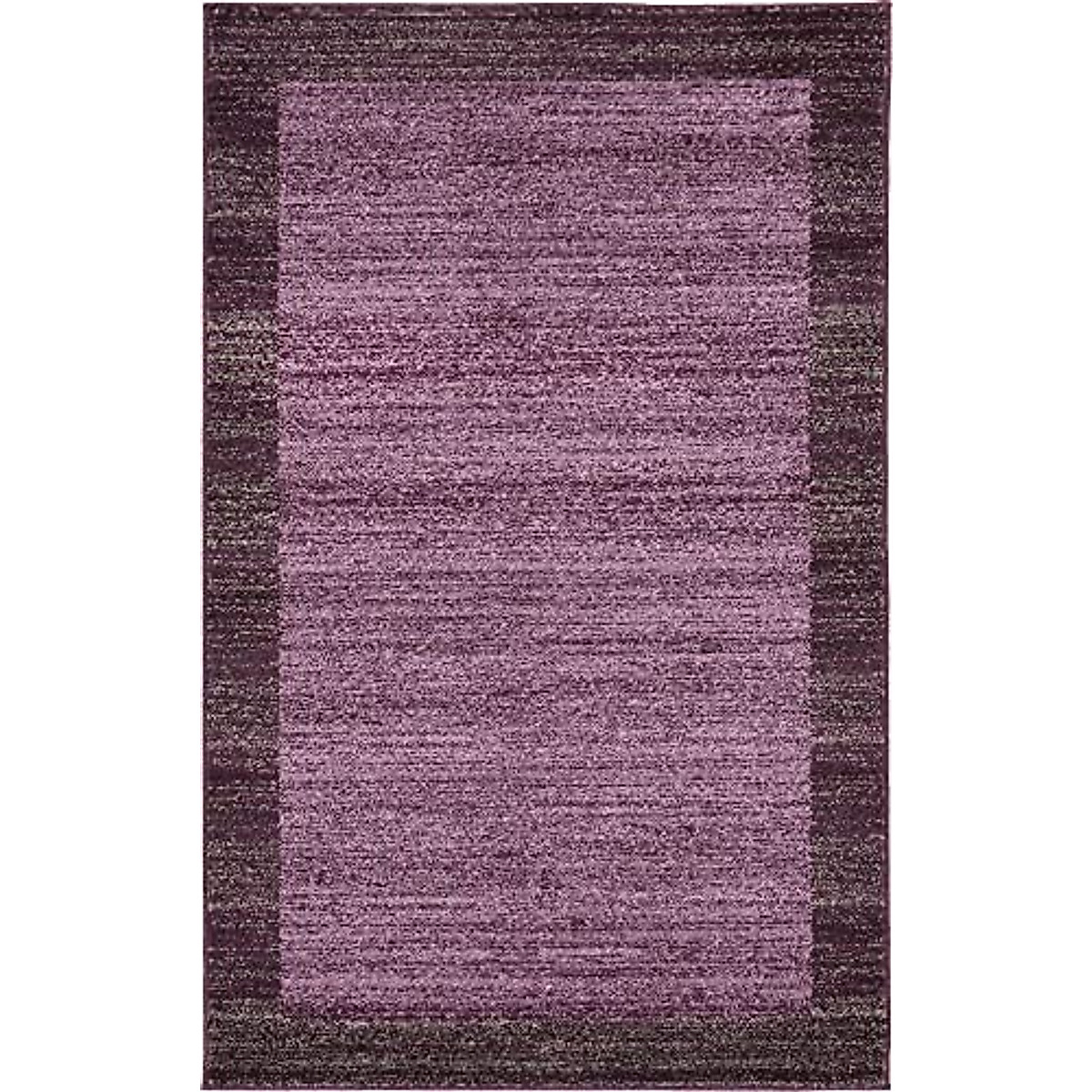 Unique Loom Del Mar Collection Area Rug-Transitional Inspired with Modern Contemporary Design, 3' 3 x 5' 3 Rectangular, Violet/Ivory