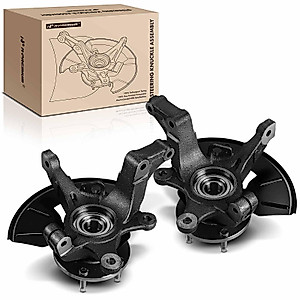 A-Premium 2 x Front Steering Knuckle & Wheel Bearing Hub Assembly Compatible with Ford Escape 05-12, Mazda Tribute 05-06/08-11, Mercury Mariner 05-11, w/5-Lug, Replace # 5L8Z3K185BA, 5L8Z3K186BA
