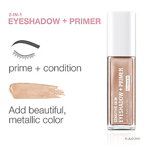 Neutrogena Sensitive Skin Eyeshadow + Primer, a Longwearing, 2-in-1 Metallic Eyeshadow for Sensitive Skin with Pro-Vitamin B5, Lightweight Cream-to-Powder Formula, Soft Pearl, 0.22 oz