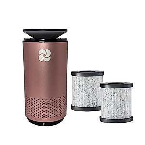 KIKI PURE A2 UV & 3 STAGE H13 HEPA AIR PURIFIER (Rose Gold) Bundle with Two Replacement Filters