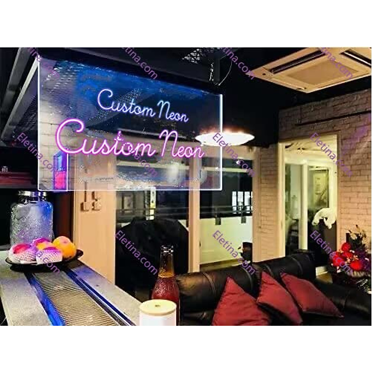 JYSW Bar Neon Light Sign Bobas Tea. Open. Bubbles Milk Tea Lamp Neon Like Led Signs For Wall Decor