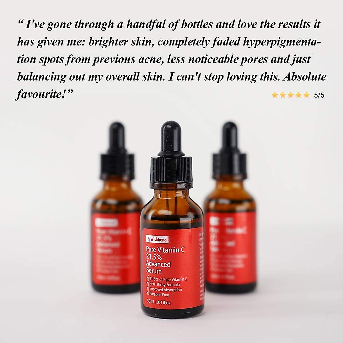 [By Wishtrend] Pure Vitamin C21.5% Advanced Serum 30ml, Clear and Healthier Skin, Korean vitamin c serum