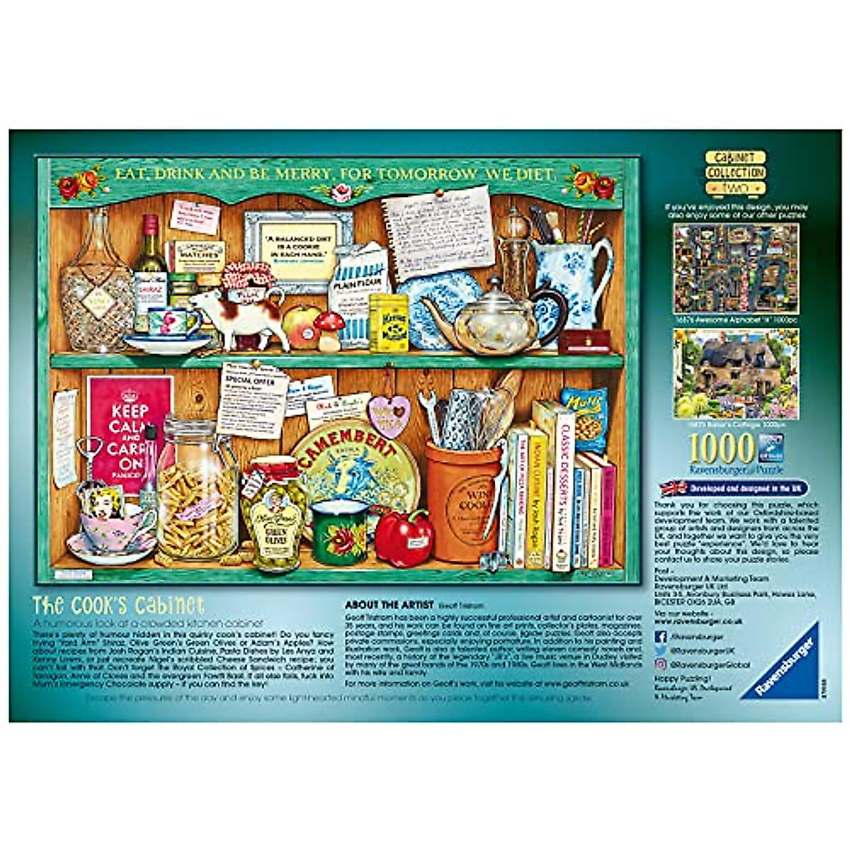 Ravensburger The Cook's Cabinet 1000 Piece Jigsaw Puzzles for Adults & Kids Age 12 Years Up