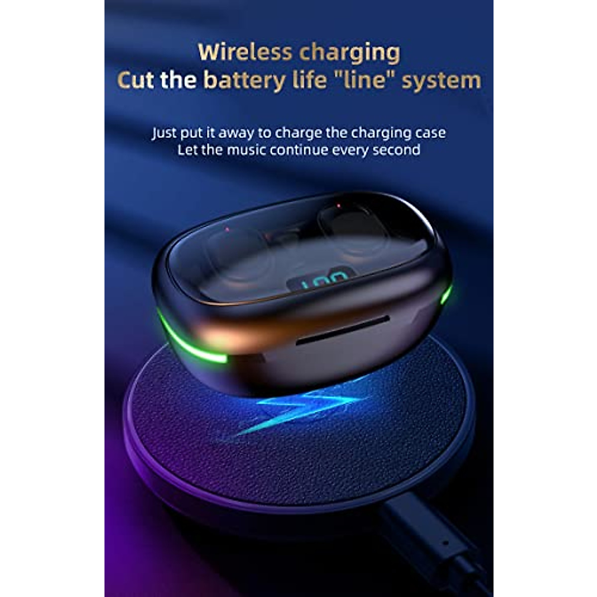Y70 EarphoneTWS (True Wireless Stereo) Earbuds Bluetooth Headphone for iPhone, Samsung,LG and Other Mobile Phones, Tablets,TV's, Smart Bluetooth Devices