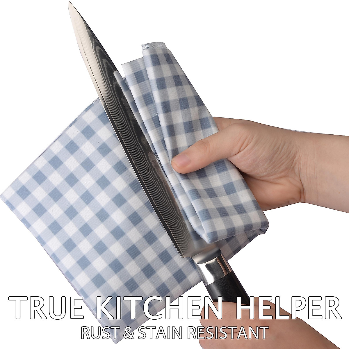 BOAMLONA Damascus Carving Knife - 8" Slicing Razor Sharp Meat Cutting Knife - Japanese VG10 Steel Core High-carbon steel Forged -Full Tang Ergonomic G10 Handle/w Sheath&Gift Box