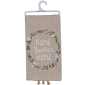 Primitives by Kathy Cathy Heck Studios Embroidered Dish Towel, Home Sweet Home
