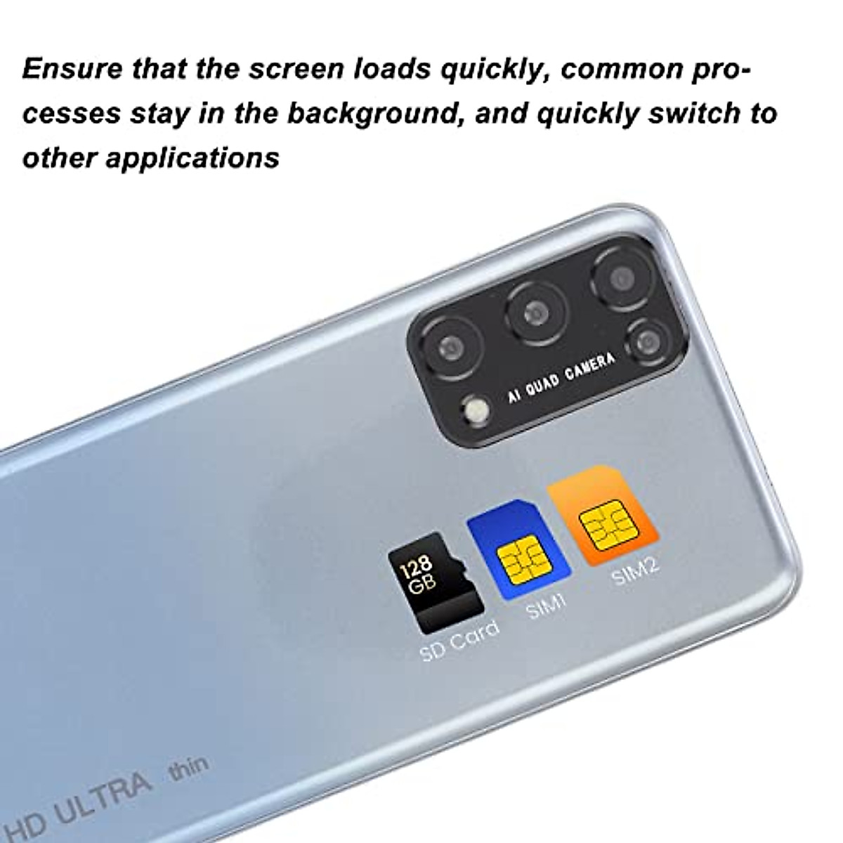 VBESTLIFE 3G Smartphone Unlocked, 5.45 Inch Smartphone, 2GB RAM 32GB ROM Cell Phone, Support Face Recognition, for MTK6799 Quad Core CPU, for Android 6(Gray)
