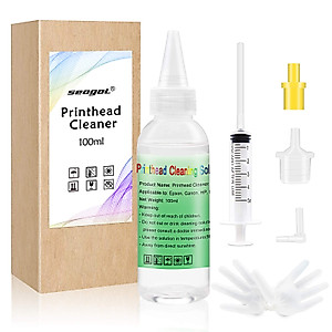 Printhead Cleaner Kit for HP 8600 5520 4620 6520 6600 6700 6968 6978 8610 Canon MX922 9000 C88 Brother Printers,Nozzle Cleaning Kit for Inkjet Officejet Pixma Printers