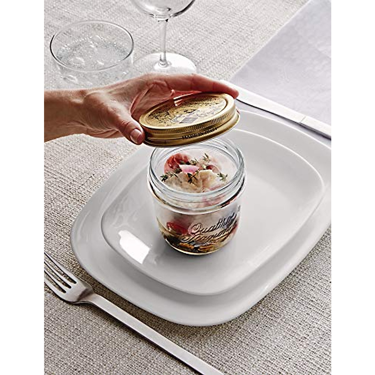 Bormioli Quattro STAGIONI-1L 365160-CBC Set of 3 Airtight Jars Transparent