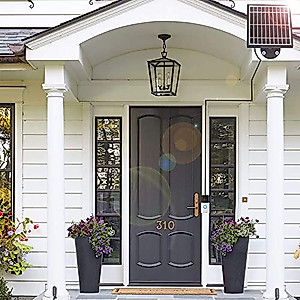 Solar Panel Compatible with Video Doorbell 1/newest generation(2020 Release-1080p), Waterproof Charge Continuously,5 V/ 3.5 W (Max) Output, Includes Secure Wall Mount,5.0M/16 ft Power Cable