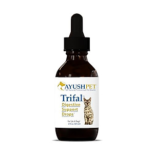 Ayush Herbs Pet Trifal Drops, Holistic Digestive Drops for Pets, Ayurvedic Formula for Healthy Digestion and Elimination, 2 Fluid Ounces