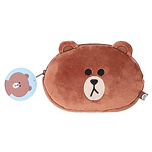 Line Friends Brown Pencil Case Plush