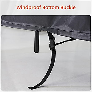 Griddle Cover for Blackstone 22'' Griddle with Hood Lid and Stand, Waterproof Windproof BBQ Grill Cover with Buckle, Griddle Accessories for Blackstone (Cover Only)