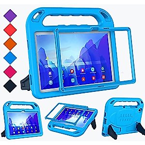 BMOUO Kids Case for Samsung Galaxy Tab A7 10.4 inch 2022/2020 (SM-T500/T503/T505/T507) - with Built-in Screen Protector, Shockproof Light Weight Handle Stand Galaxy Tab A7 10.4 Case for Kids, Blue