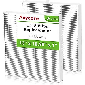 Anycore C545 Filter Hepa Only 2 Pack Compatible with Winix C545 Model S 1712-0096-00, Air Filter Replacement Compatible (2PC H13 Grade HEPA Filter)