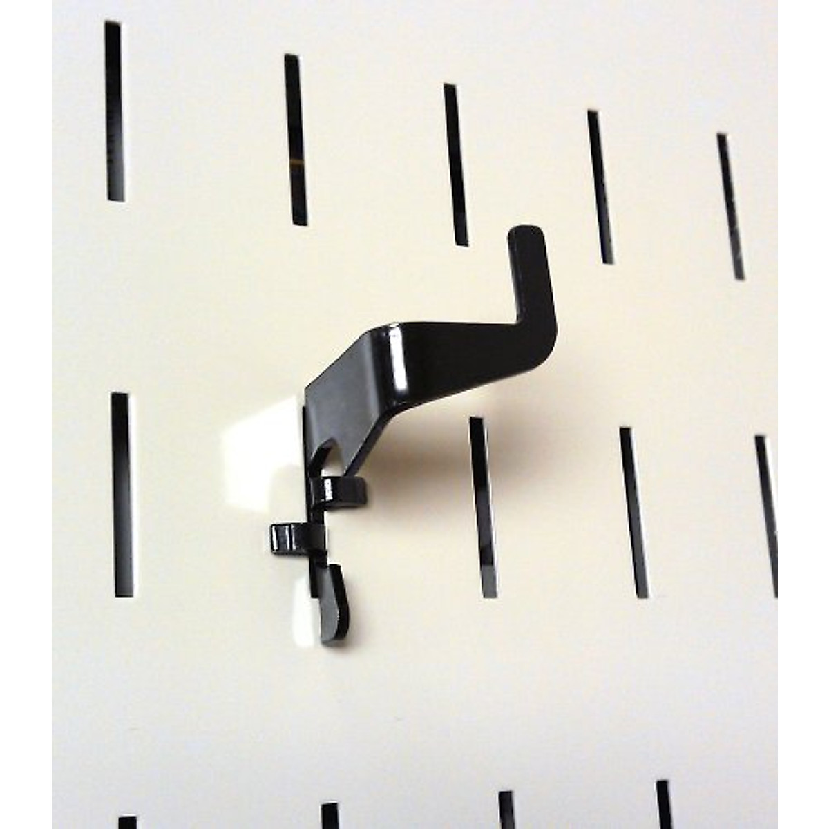 Wall Control Pegboard Medium 90 Degree Slotted Hook Pack - Slotted Metal Pegboard Hooks for Wall Control Pegboard and Slotted Tool Board – Black