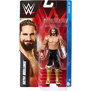 Mattel WWE Seth Rollins Basic Action Figure, 10 Points of Articulation & Life-like Detail, 6-inch Collectible