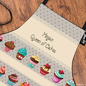 Bang Tidy Clothing Personalized Baking Aprons for Women Men - Cooking Chef Apron - Variety Cupcakes