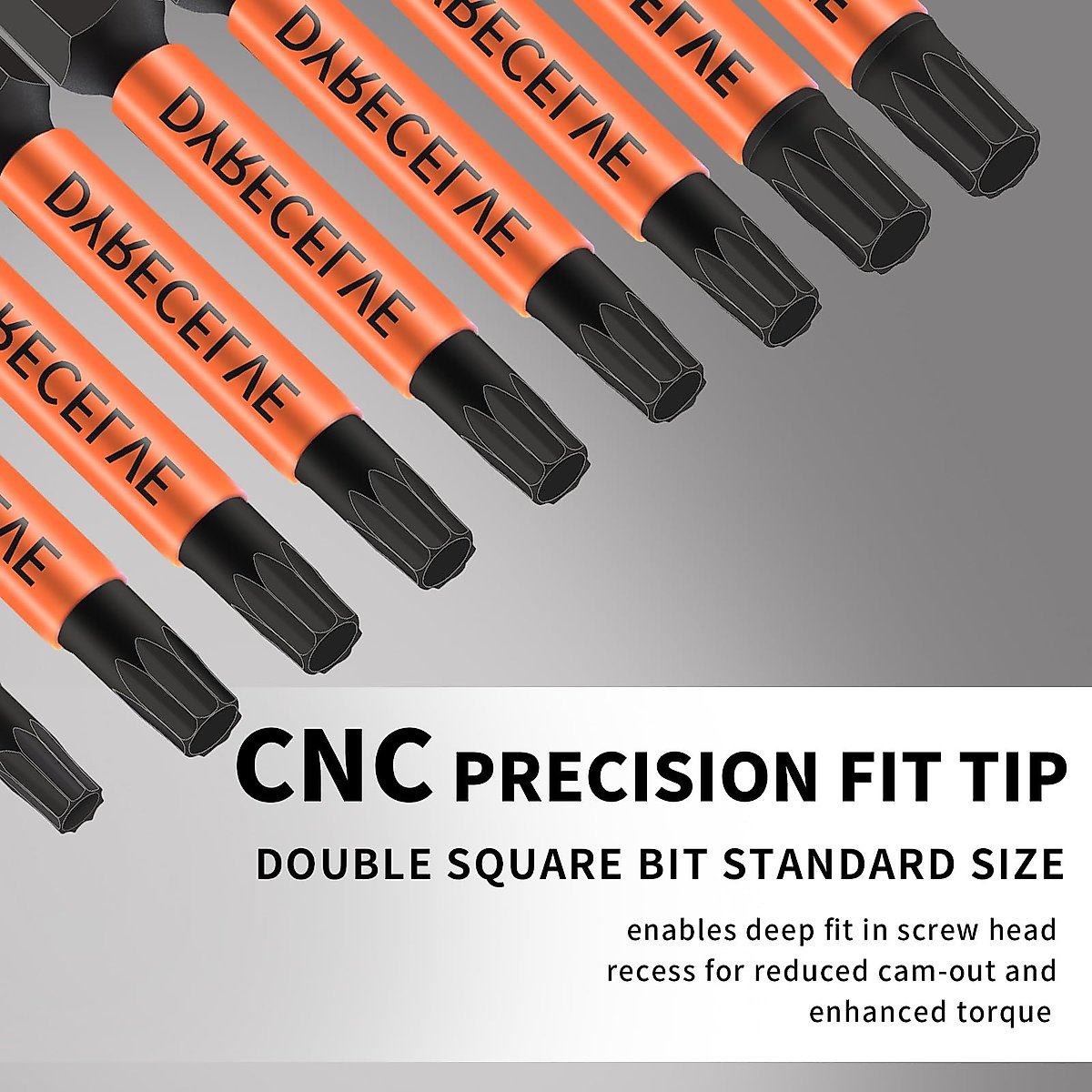 10-Pack 8 Point Star Bit - Professional 8 Point Torx Bit (Magnetic Heads & Hex Shank) - Double Square Bit Set Made of Premium S2 Alloy Steel - 8 Point Star Bit for Trailer - Sizes #1, #2 and #3