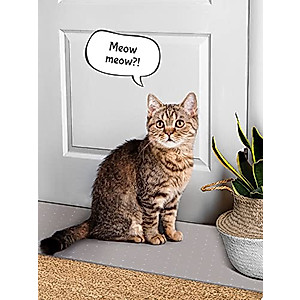 8.2Ft Cat Carpet Protector, Heavy Duty Plastic Pets Scratch Stopper for Carpet, Easy to Cut, Clear Non-Slip Floor Runner Prevent Carpets Rugs from Scratching Tearing Wearing at Doorway