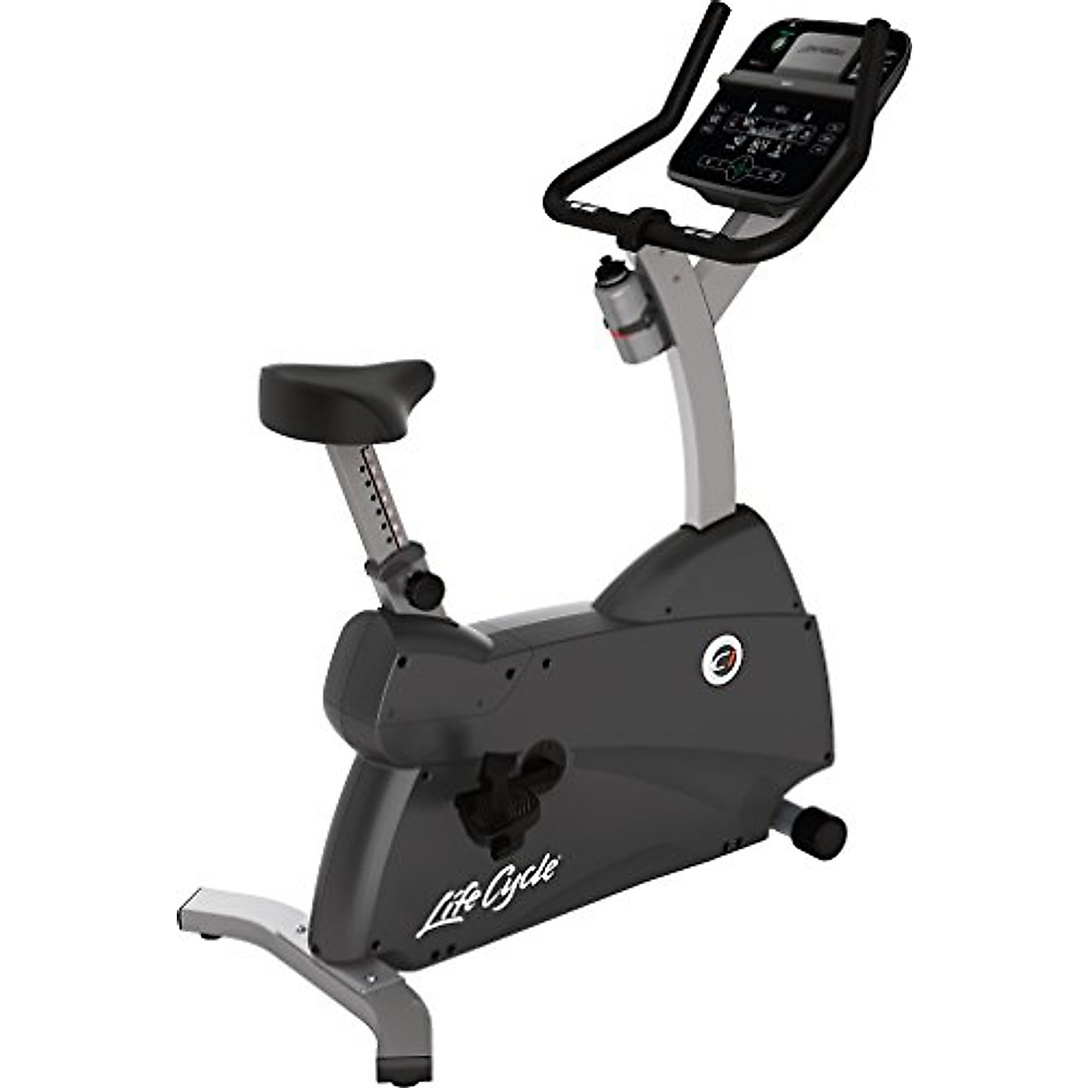 Life Fitness C1 Upright Indoor Cycling Exercise Bike with Track Connect Console Silver