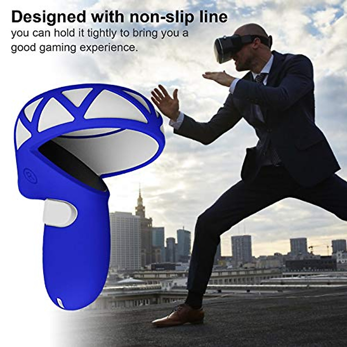 VR Controller Grip Cover for Oculus Quest Accessories, Touch Controller Grip Accessories, Oculus S Accessories Silicone Protection Cover, Handle Protective Sleeve for Oculus Quest2