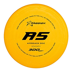 Prodigy Disc 300 Soft A5 | Slightly Overstable Disc Golf Approach Disc | 170-177g | Stable Disc Golf Approach | 300 Soft Plastic | Comfortable Backhand or Forehand | Colors May Vary