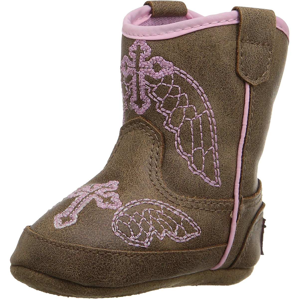 M&F Western Kids Baby Girl's Baby Bucker Gracie (Infant/Toddler) Brown/Pink 3 Infant M