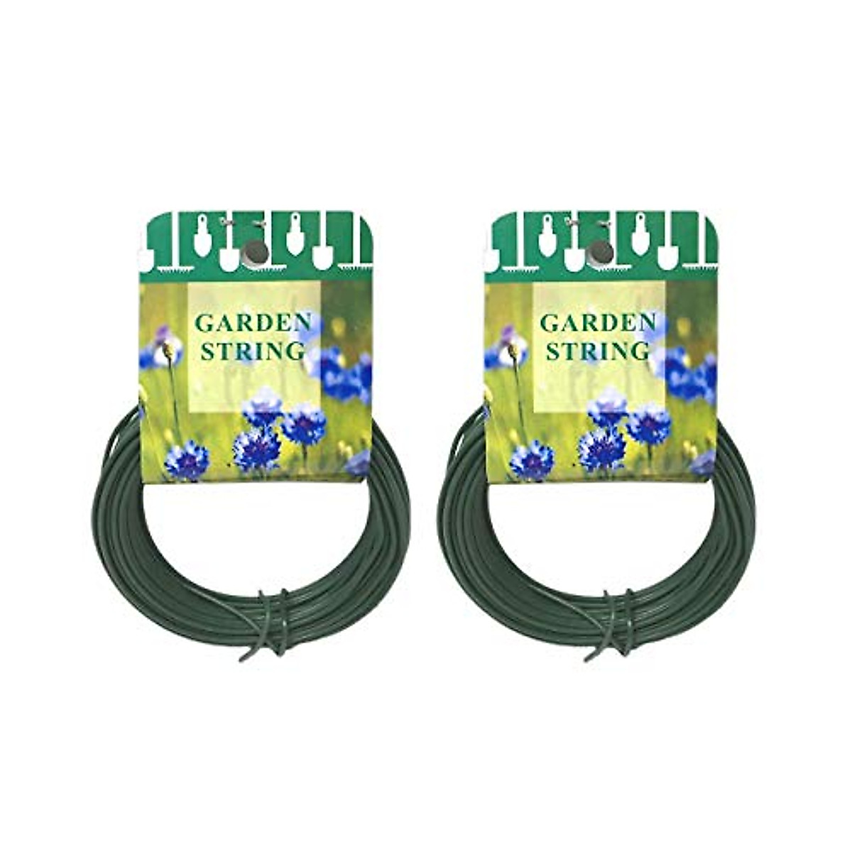 THE UM24 100 Feet Garden Wire Heavy Duty Green Coated Plant Twist Tie Garden Training Wire
