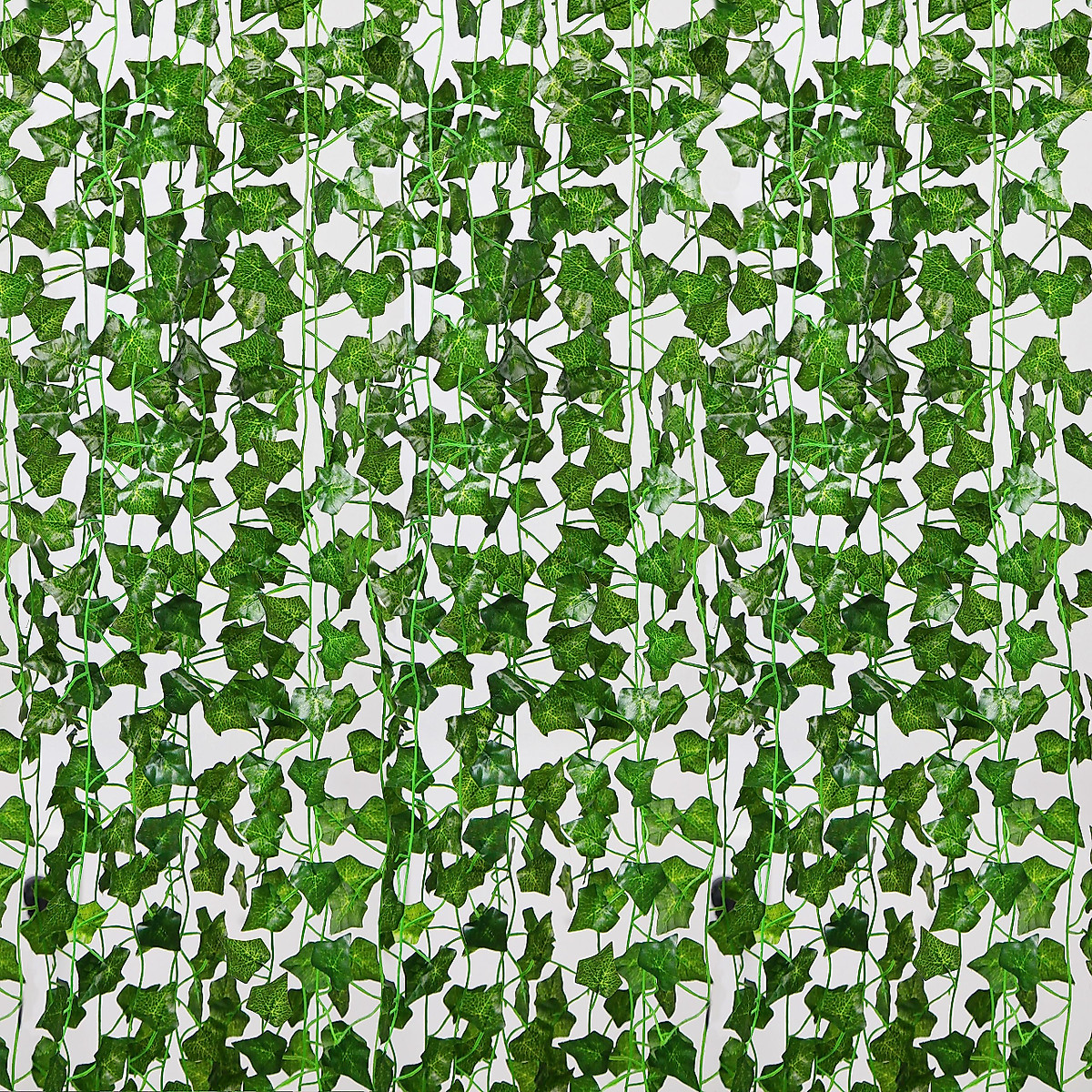CQURE 30Pack 256Ft Artificial Ivy Fake Vines,Ivy Garland Greenery Garland Fake Hanging Plants Vines Aesthetic Green Leaves for Bedroom Wedding Party Garden Wall Room Decor