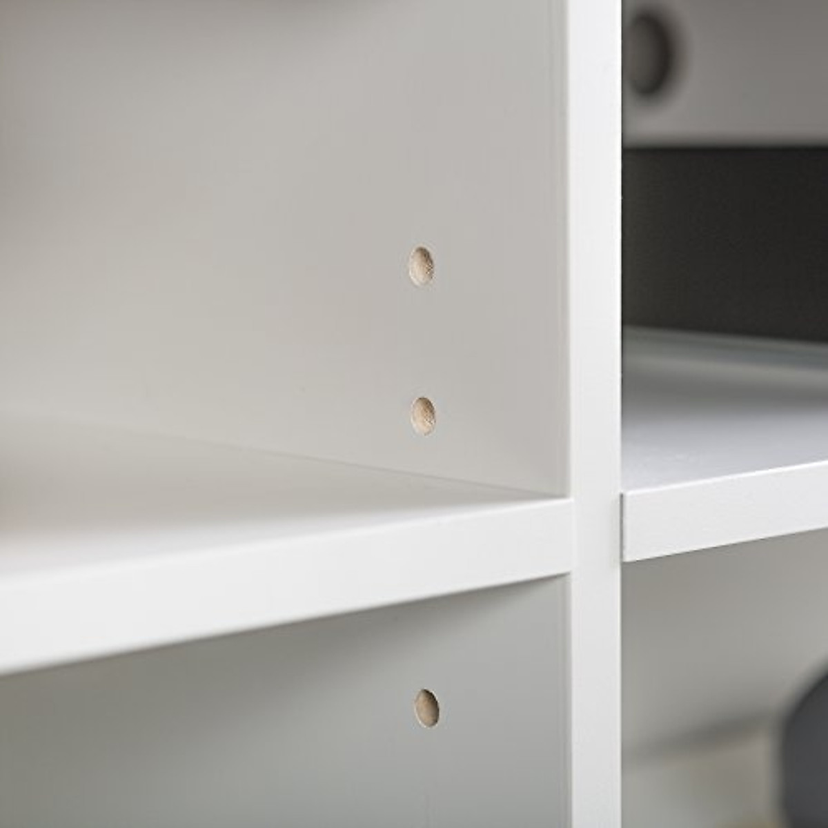 Walker Edison Rohde Contemporary 4 Cubby TV Stand for TVs up to 65 Inches, 58 Inch, White