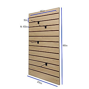 FixtureDisplays® Slatwall Panel Retail Store Display Garage Tool Organizer Cloth Literature 24X40" 11709-1-CLASSIC-NPF